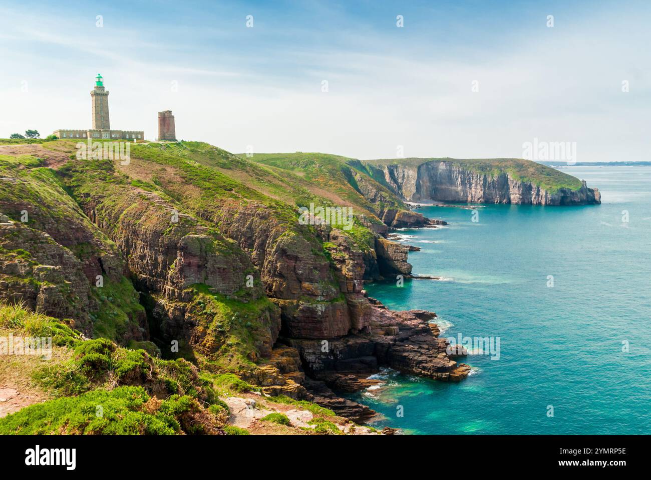 Cap Frehel lighthouse, Brittany, France Stock Photo - Alamy