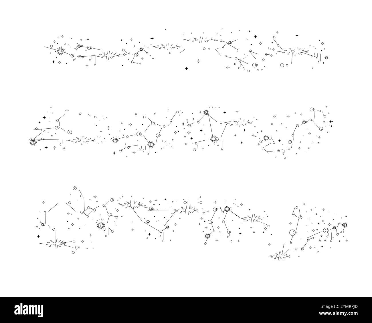 Stars sky constellation Black and White Stock Photos & Images - Alamy