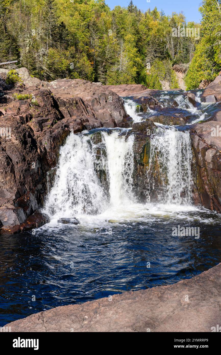 Upper Falls of the Brule River, CR Magney State Park, near Grand Marais ...