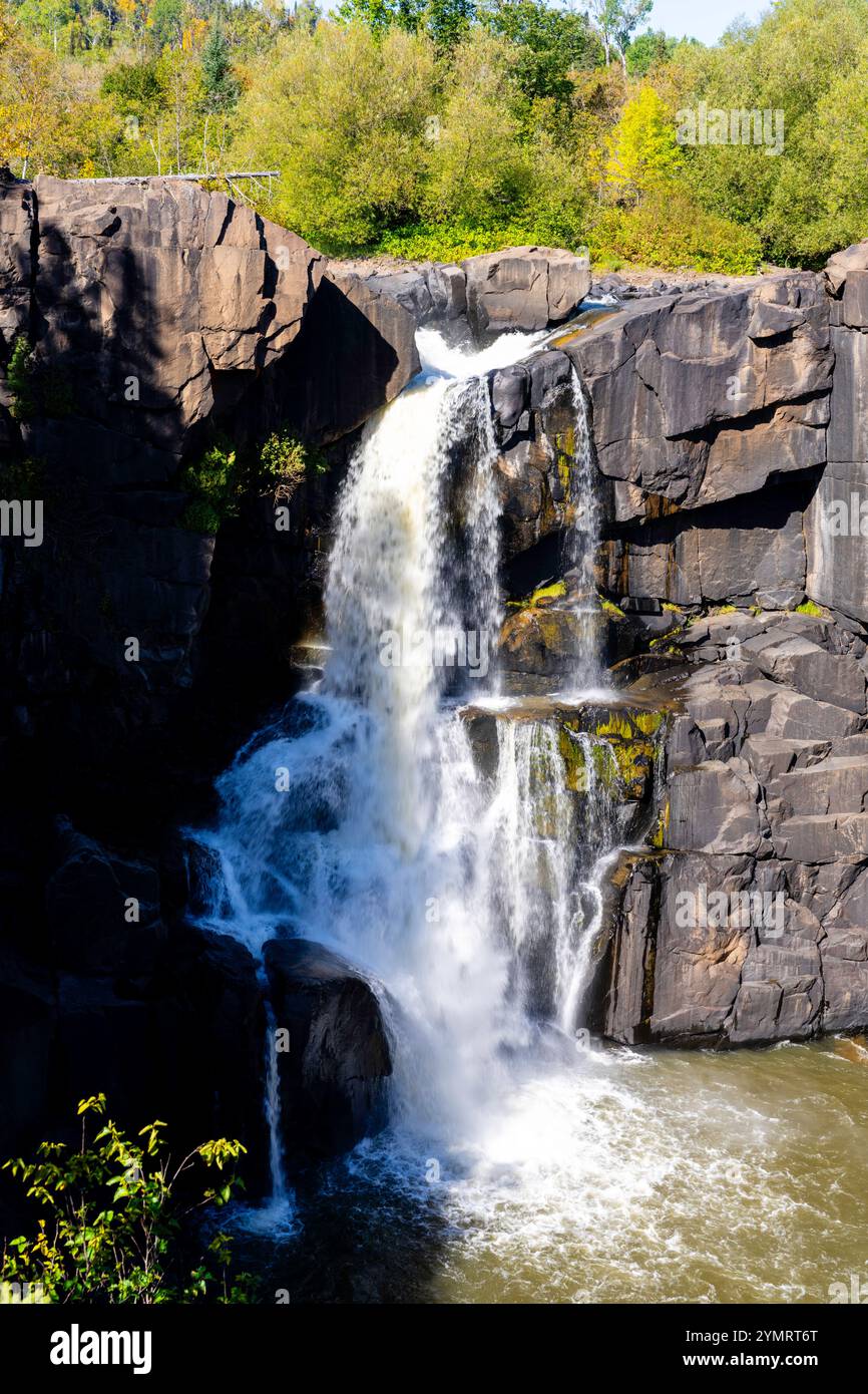 High Falls of the Pigeon River near Grand Portage, Minnesota, USA ...