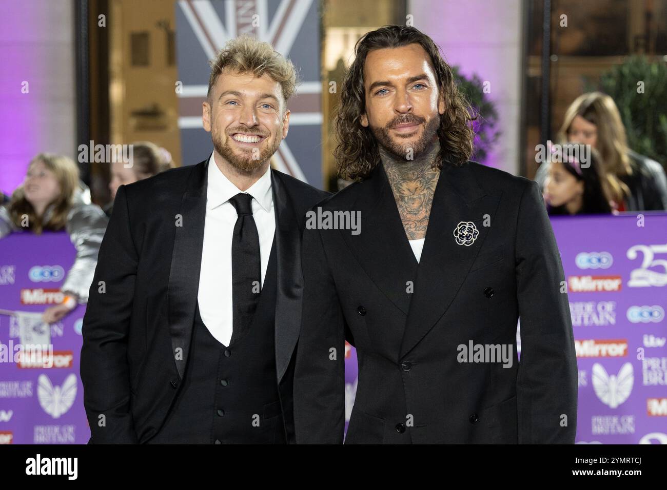 Celebs attend the Pride of Britain Awards Featuring: Sam Thompson, Pete ...