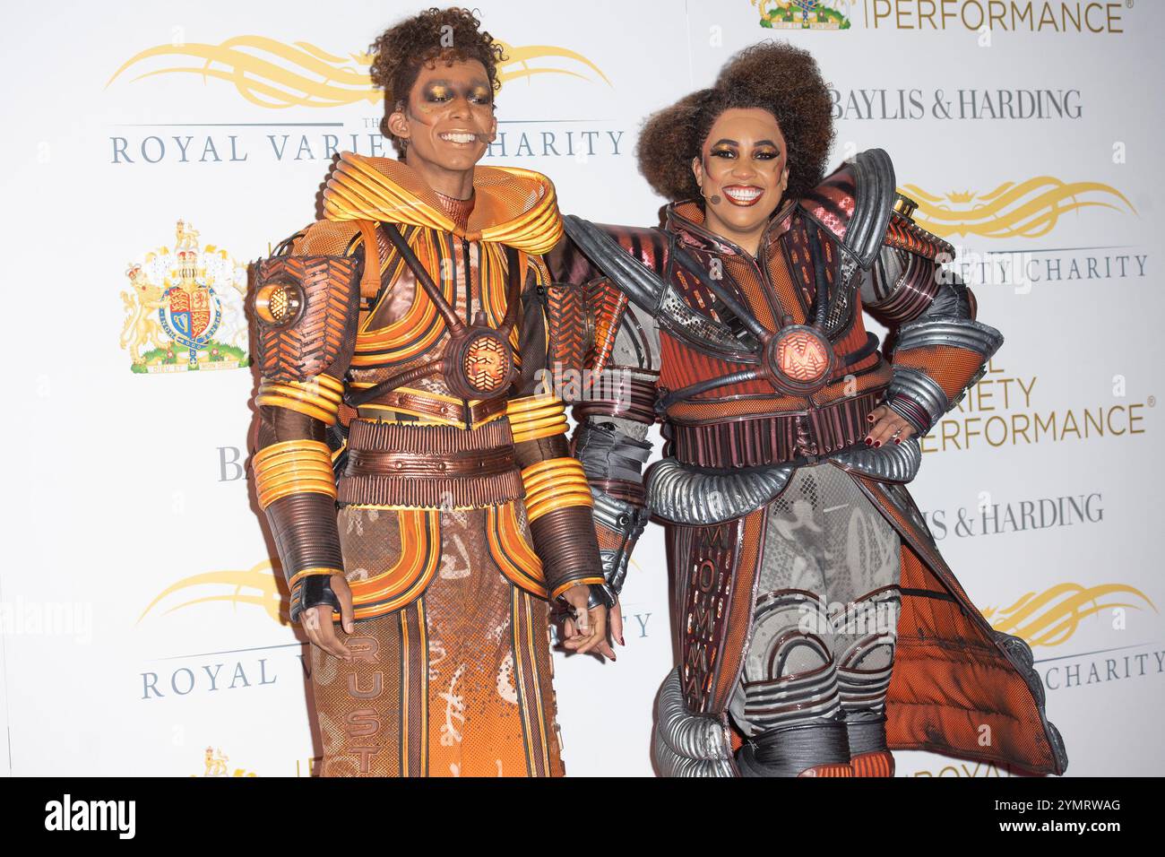London, UK. 22 Nov 2024. Jeevan Braich and Jade Marvin from The Musical ...