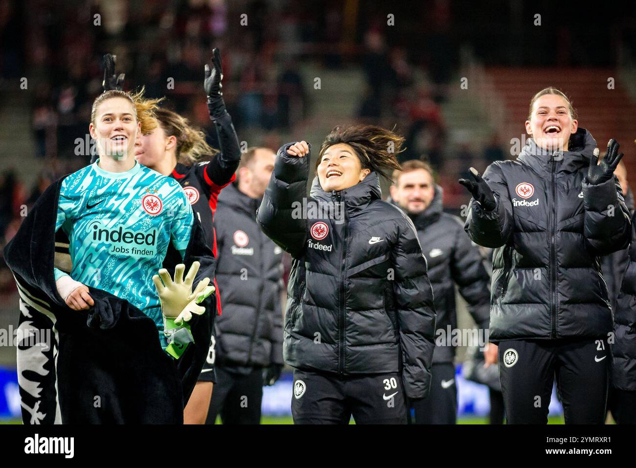 Berlin, Germany. 22nd, November 2024. Goalkeeper Stina Johannes (L ...