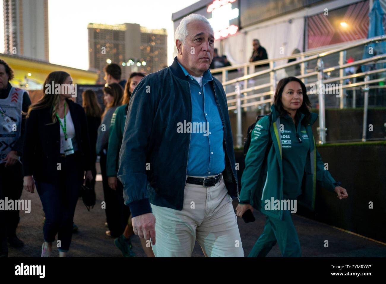 Las Vegas, United States. 22nd Nov, 2024. Lawrence Stroll arrives for ...