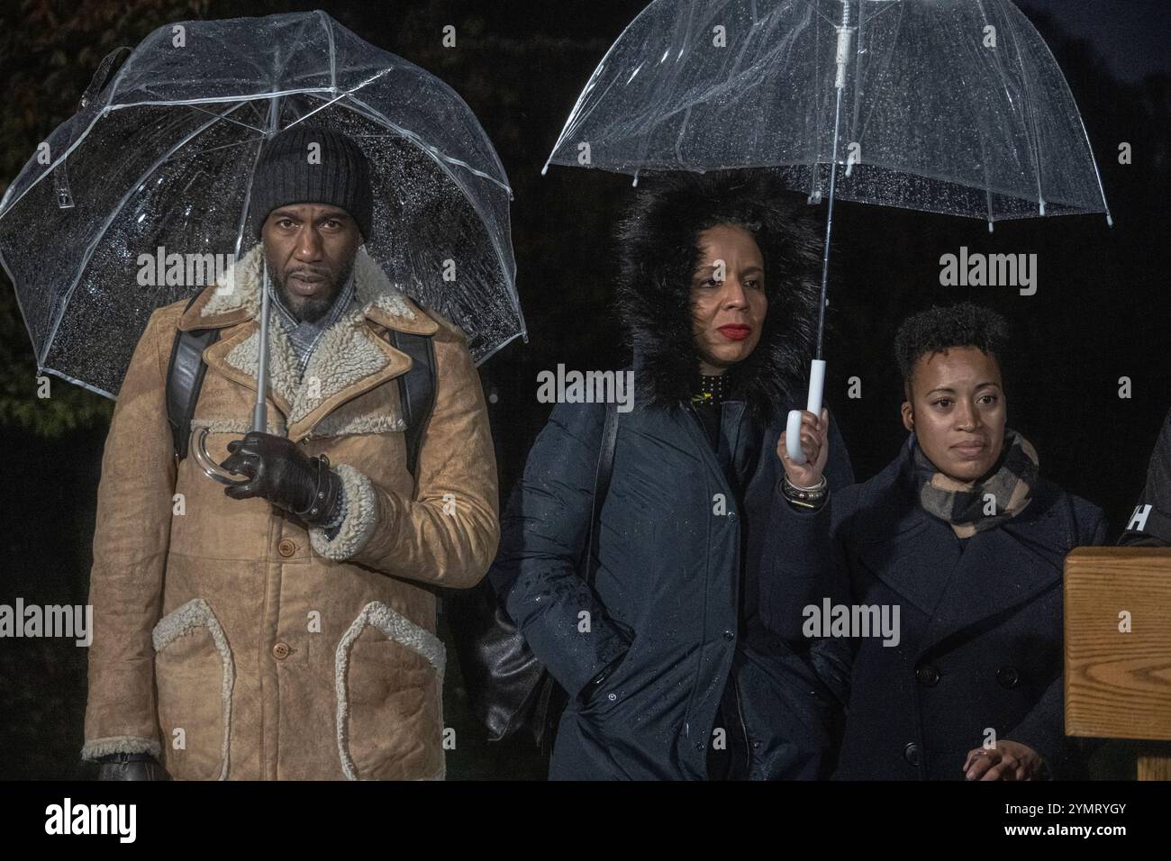 Brooklyn, USA. 22nd Nov, 2024. Local elected officials Jumaane Williams ...