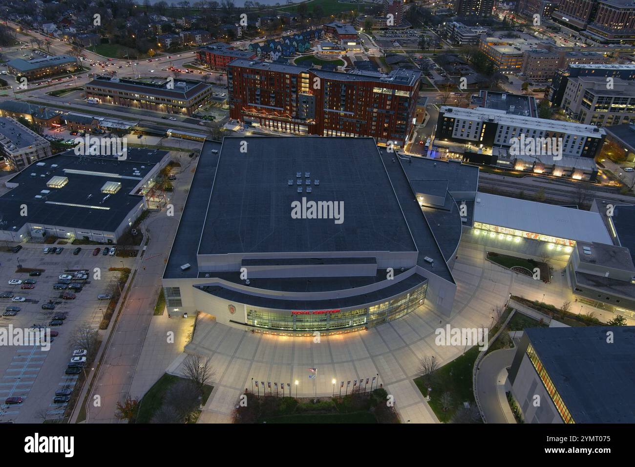 Wisconsin, USA. 22nd Nov, 2024. A general overall aerial view of the ...