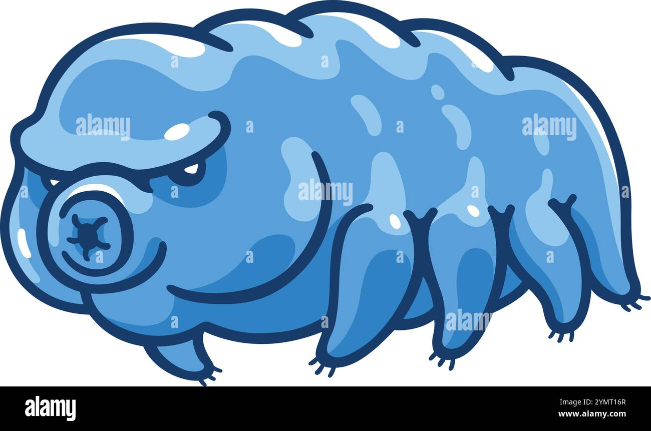 Tardigrade (Water Bear) Mascot Design Stock Vector Image & Art - Alamy