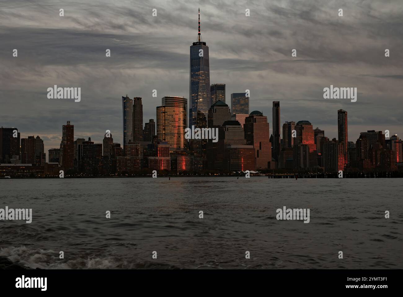 One World Trade Center. WTC memorial. Lower Manhattan view. View from ...