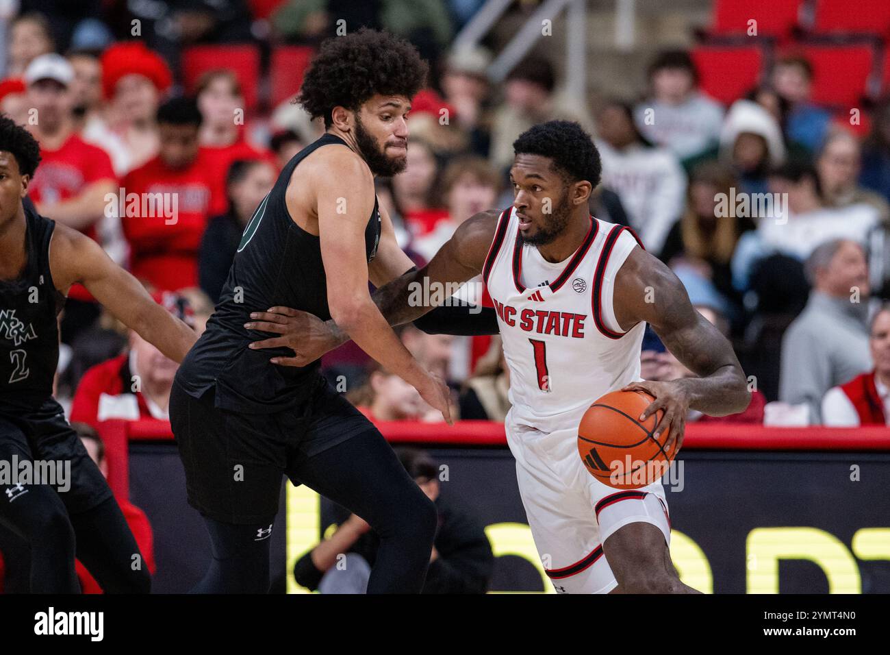 Raleigh, NC, USA. 22nd Nov, 2024. North Carolina State Wolfpack forward ...