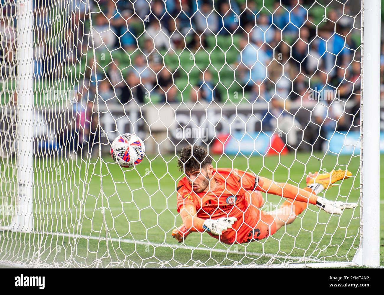 Melbourne City's goalkeeper Patrick Beach seen in action during the Men ...
