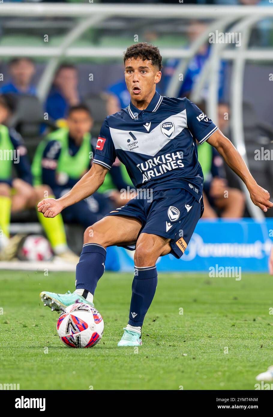 Melbourne Victory's Jordi Valadon seen in action during the Men A ...