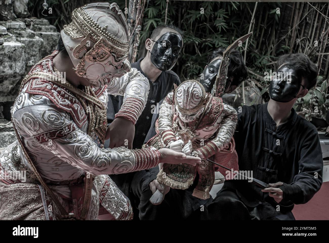 Bangkok, Thailand 07 Aug, 2019 - Traditional Thai puppet spectacle of ...