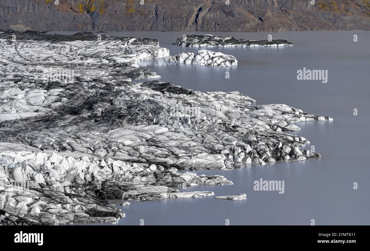 Skaftafell Glacier (Skaftafellsjökull). View from High-Altitude ...