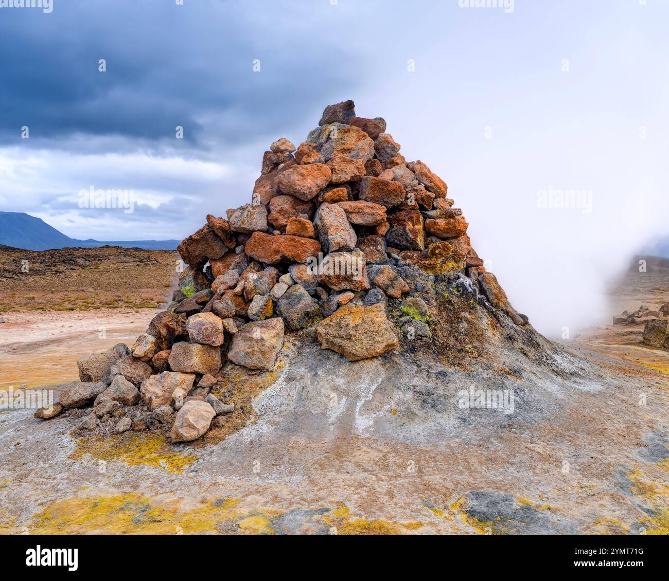 Geothermal area namafjall myvatn hi-res stock photography and images ...