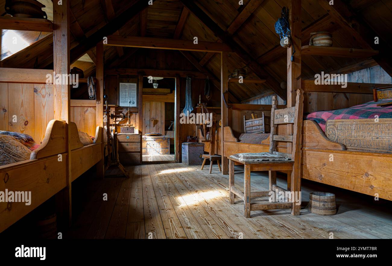 Main Living Quarters (Baðstofa) at Glaumbær Old Turf Farm. North ...