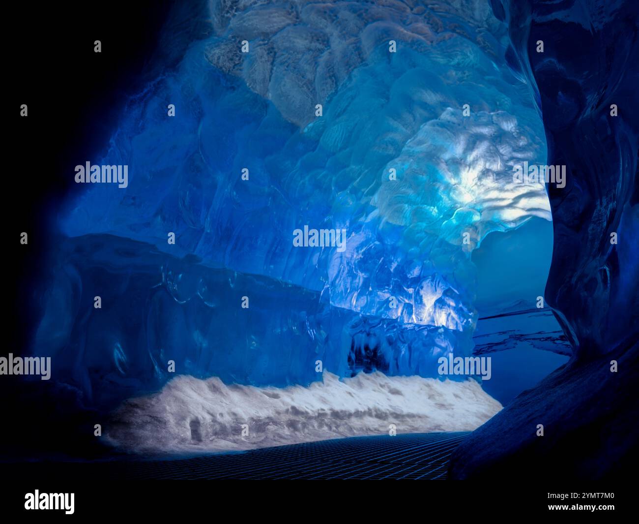Indoor Ice Cave in Perlan Natural History Museum. Reykjavík, Iceland ...