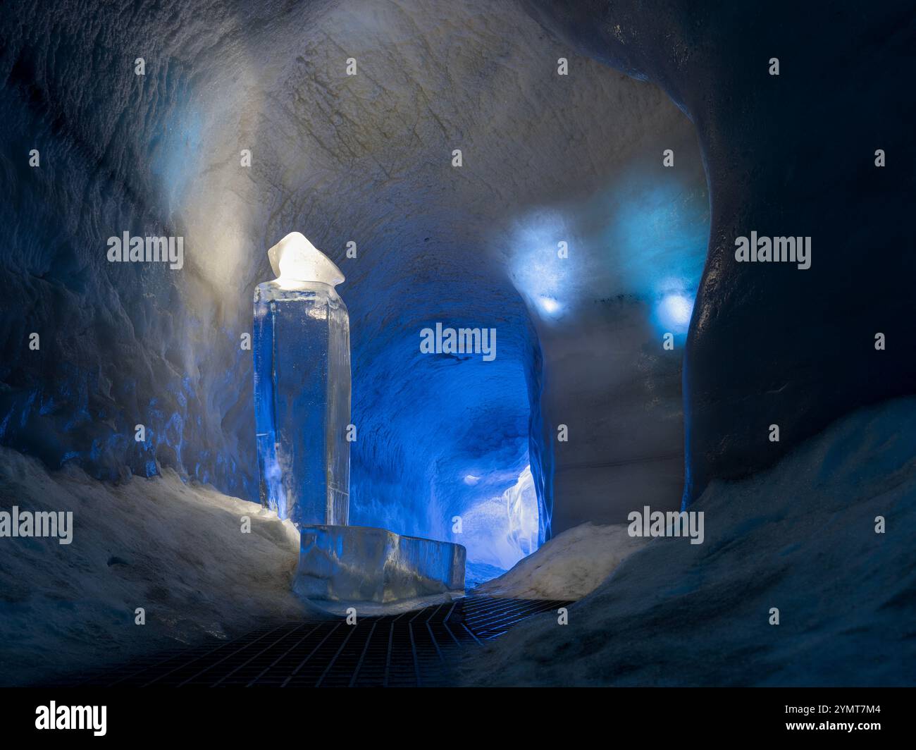 Indoor Ice Cave in Perlan Natural History Museum. Reykjavík, Iceland ...