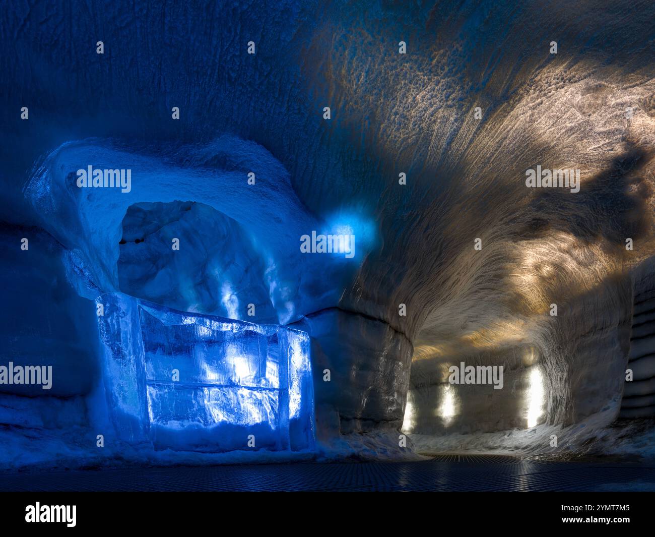 Indoor Ice Cave in Perlan Natural History Museum. Reykjavík, Iceland ...