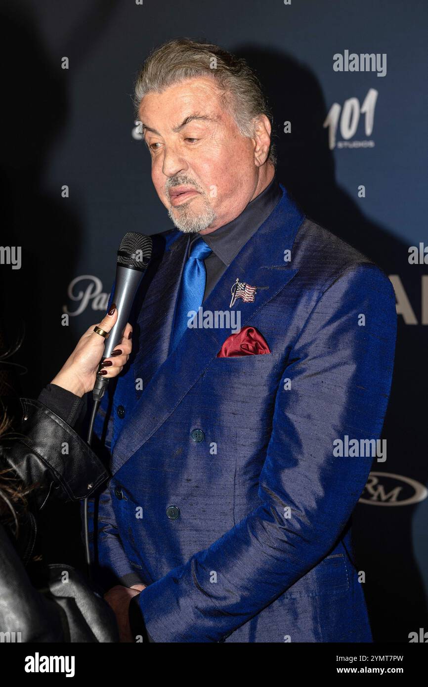 Las Vegas, NV, USA. 22nd Nov, 2024. Sylvester Stallone at amfAR Las ...