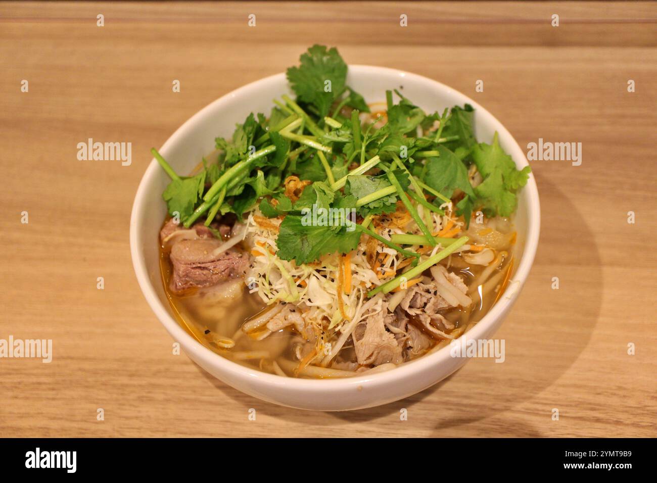 Vietnamese cuisine: bun bo hue (spicy rice noodles with beef tendon and ...