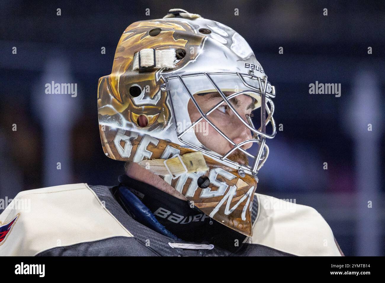 Rochester, New York, USA. 22nd Nov, 2024. Hershey Bears goaltender Clay ...