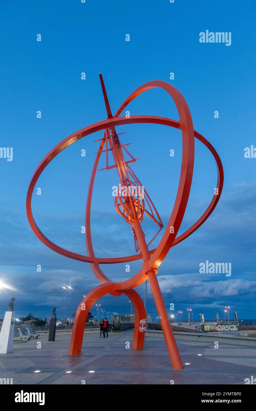 Punta Arenas, Chile - January 17, 2024. A beautiful summer evening at ...