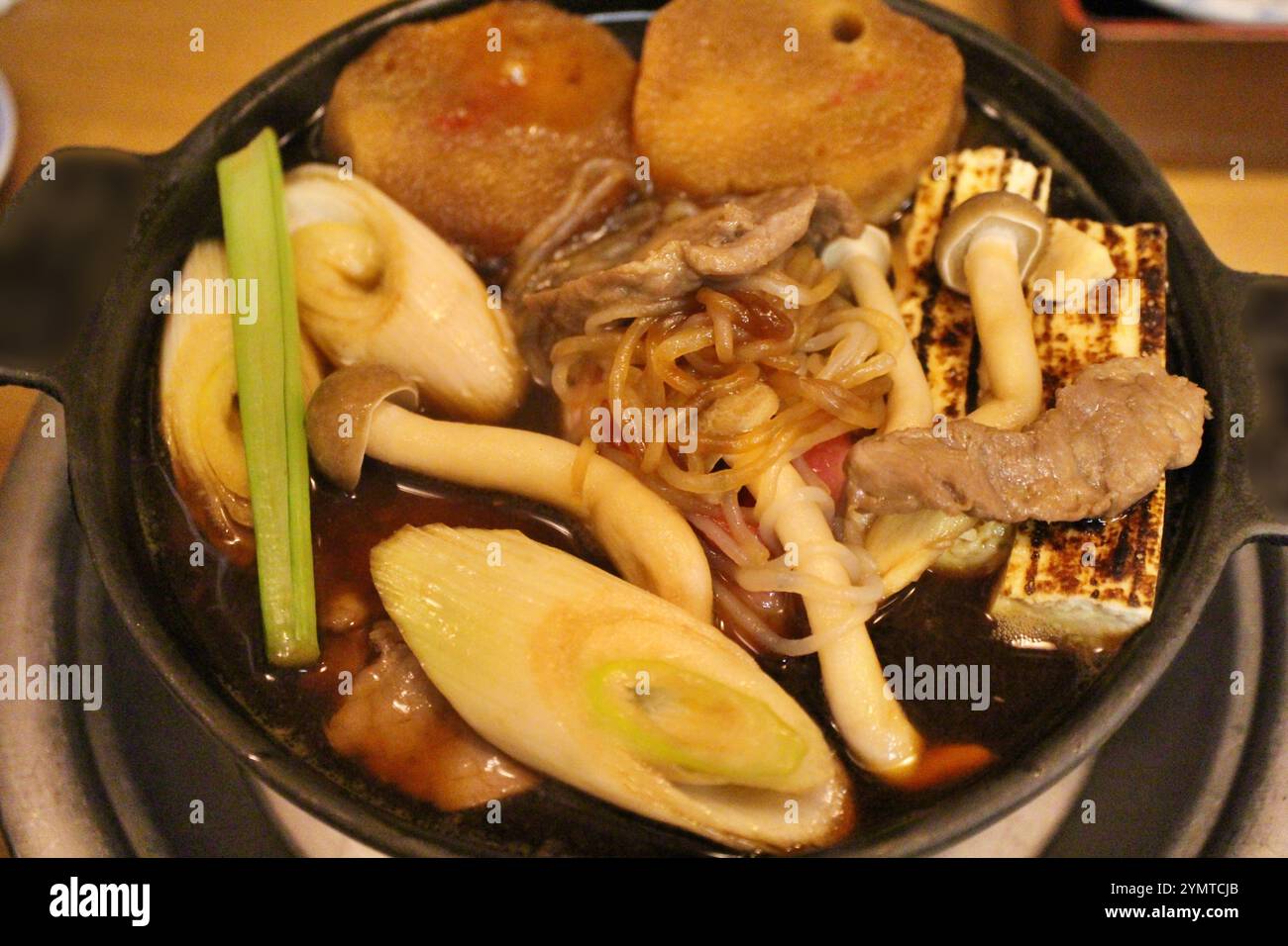 Japanese cuisine: sakura nabe (horse meat hot pot) in Tokyo, Japan ...