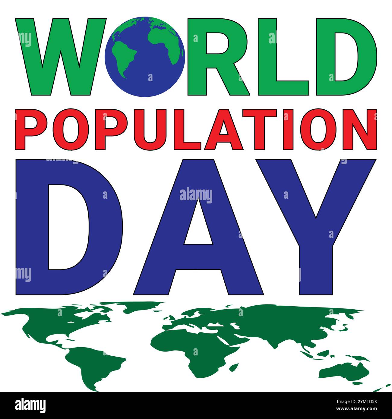 World post day background Stock Vector Images - Alamy