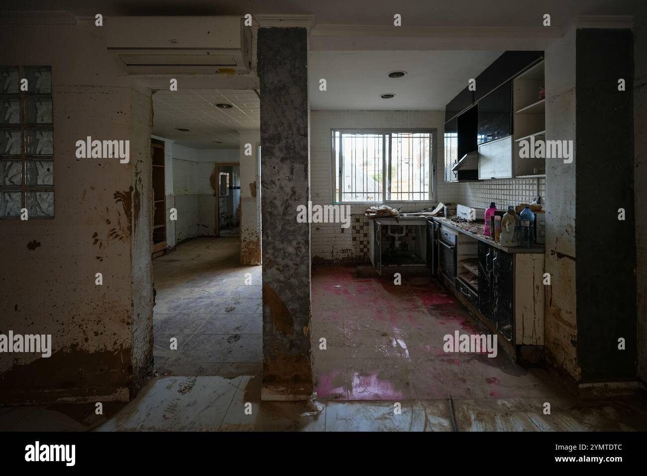 Torrente, Spain - November 22, 2024. Gypsy residents of Xenillet ...