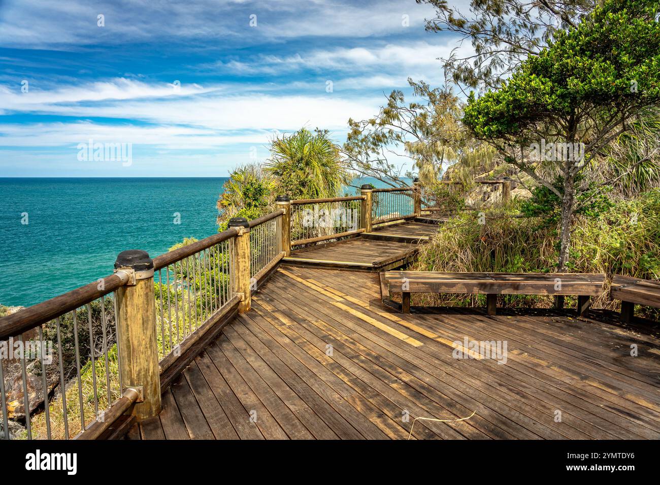 Ocean coastline as seen from wave lookout, Seventeen Seventy ...