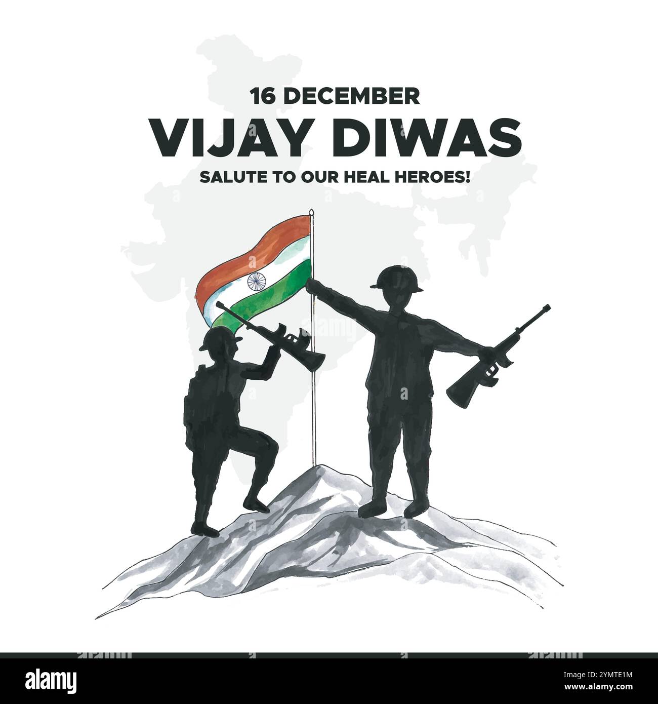 Vijay Diwas. Victory Day. 16 December 1971. Holiday Concept. Template ...