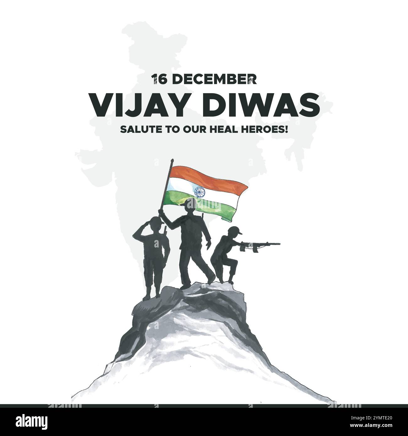 Vijay Diwas. Victory Day. 16 December 1971. Holiday Concept. Template ...