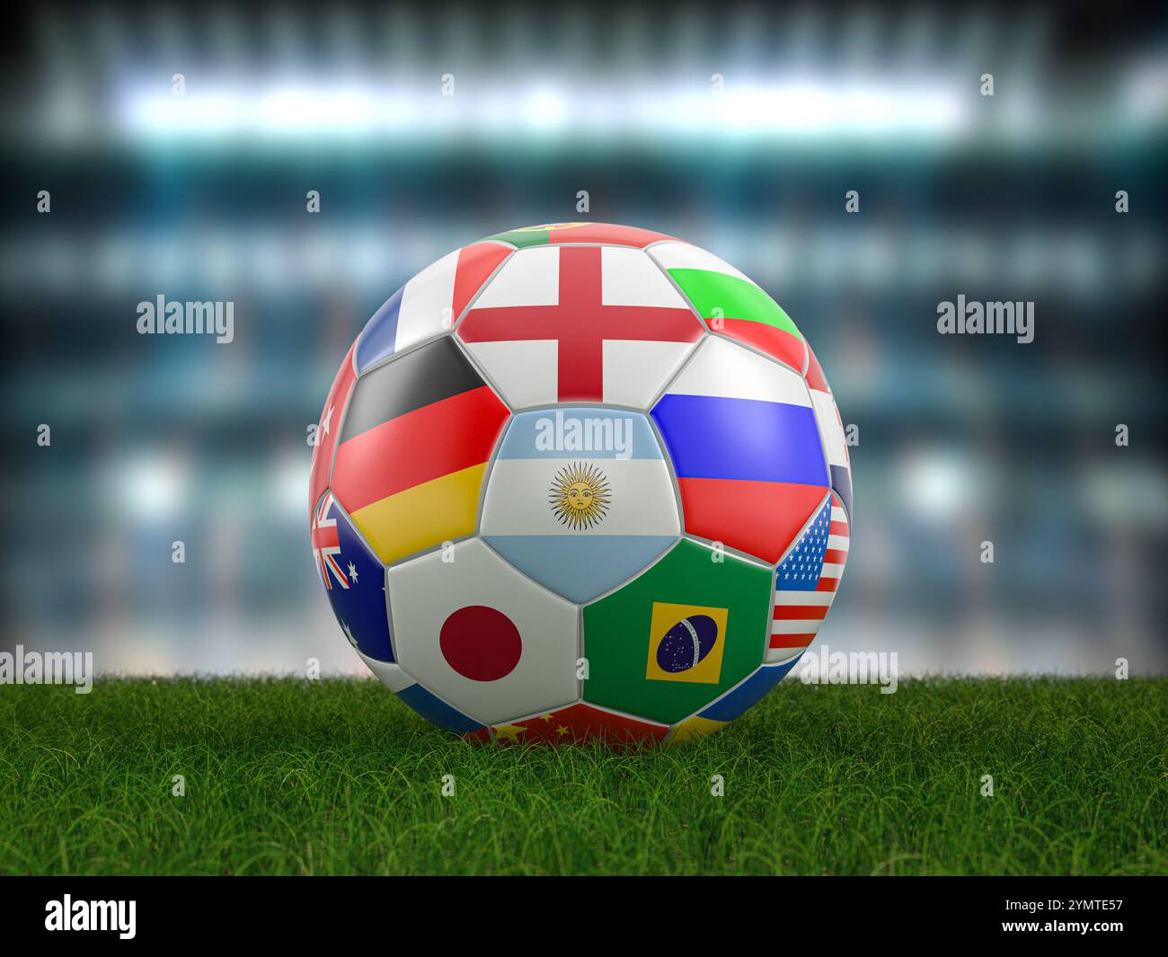 Soccer pitch stadium cgi hi-res stock photography and images - Alamy