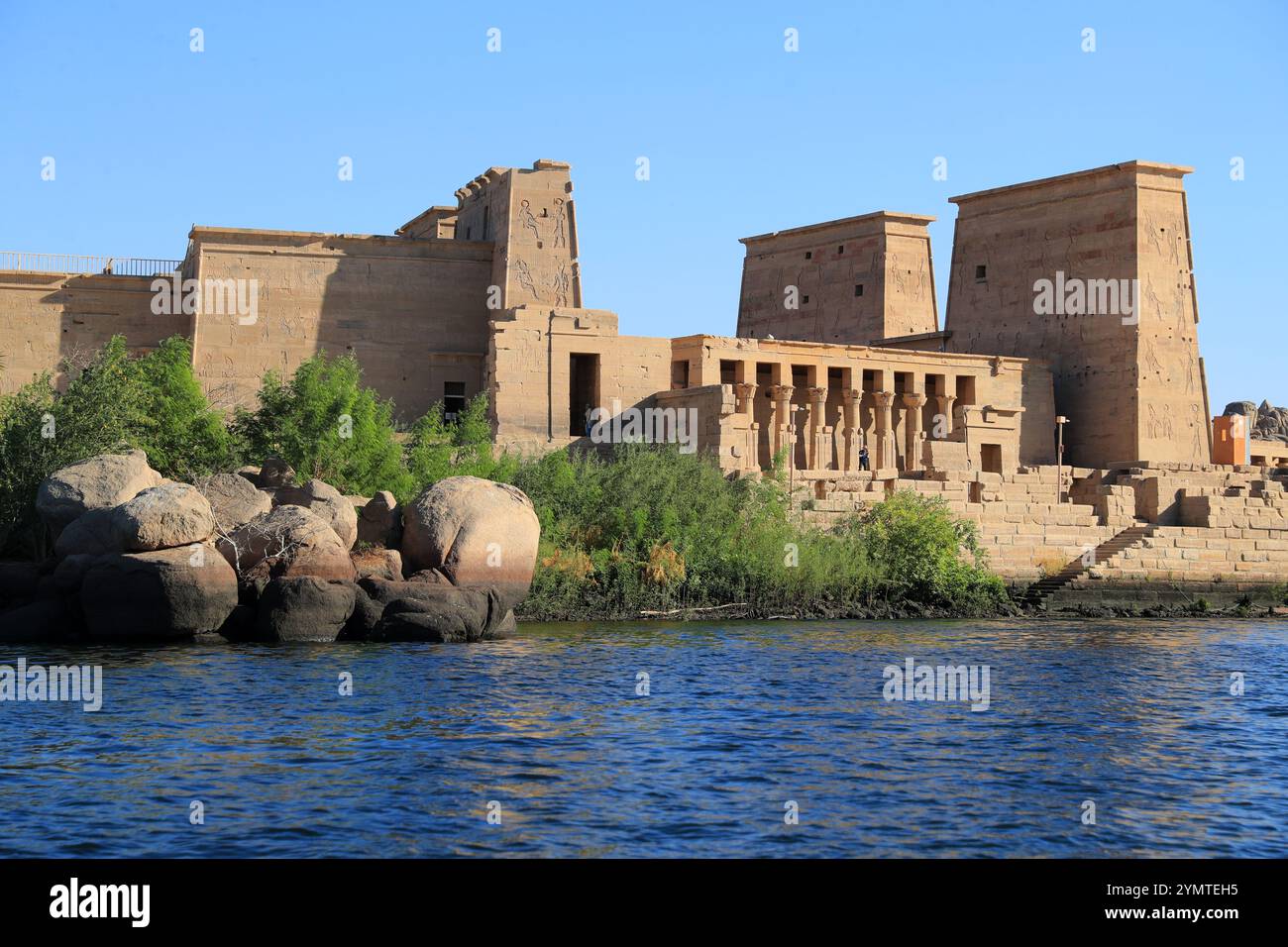 Aswan, Egypt. 22nd Nov, 2024. This photo shows the Philae temple ...