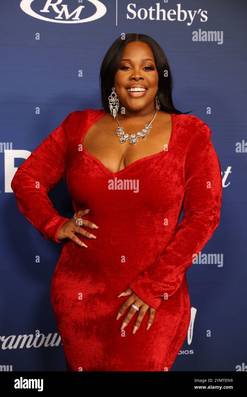 Amber Riley attends amfAR Las Vegas at Wynn Las Vegas, in Las Vegas ...