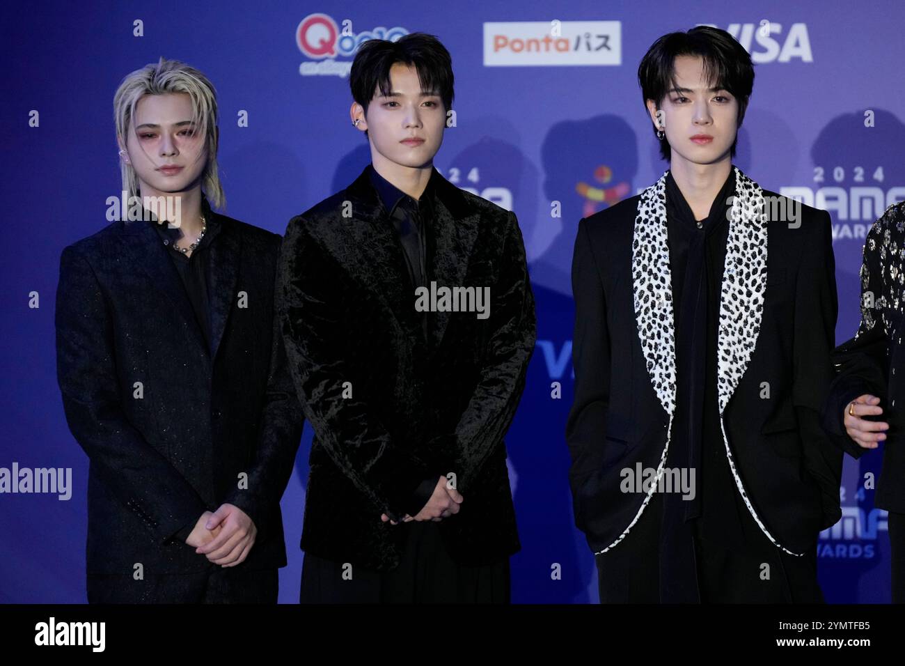 Members of boy band INI arrive for the red carpet of the MAMA Awards in ...