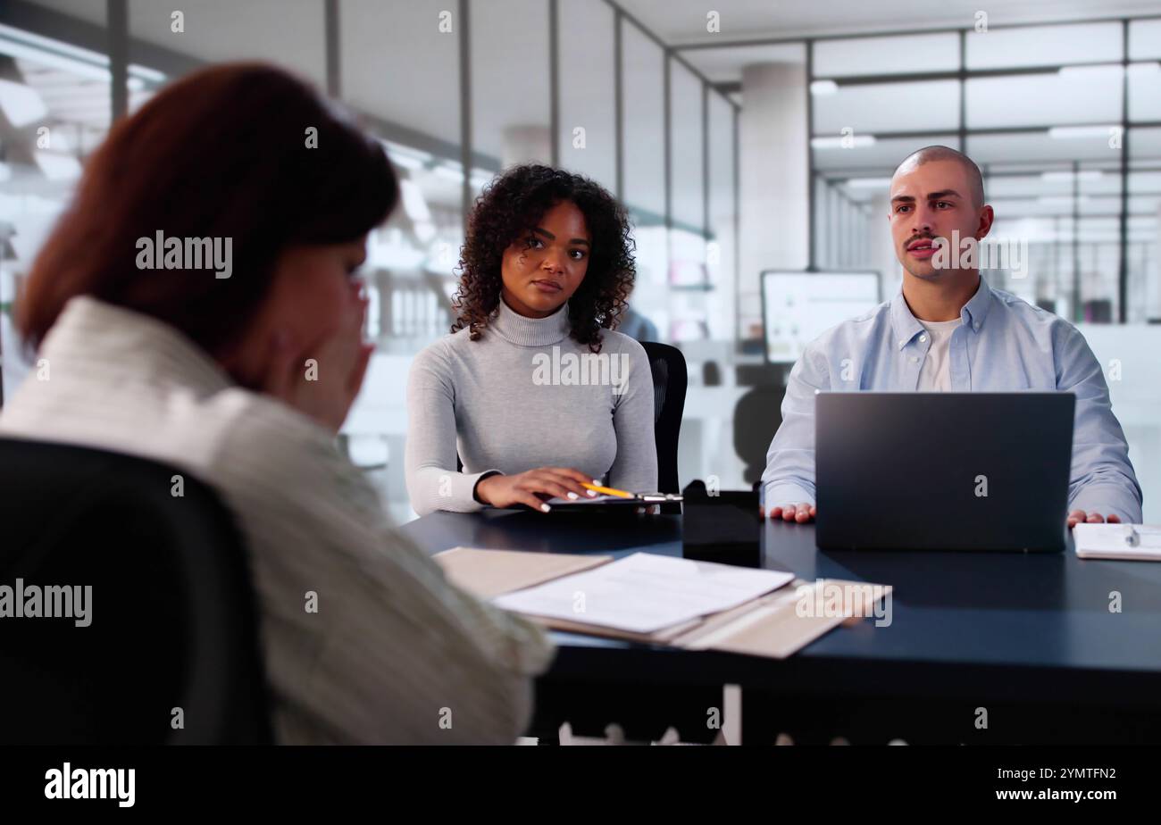 Disciplinary Meeting Or Interview Fail In Office Stock Photo - Alamy