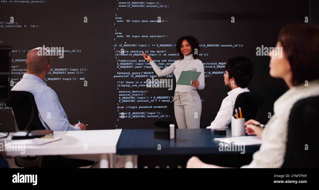 Multiracial team young programmers hi-res stock photography and images ...