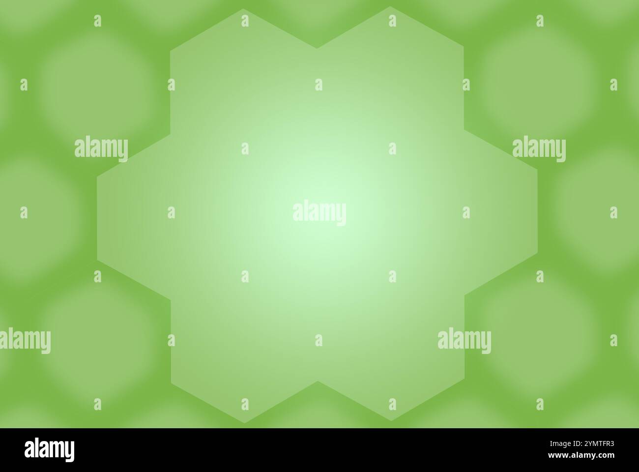 Gradient vibrant green 3D hexagon pattern frame with copy space Stock ...