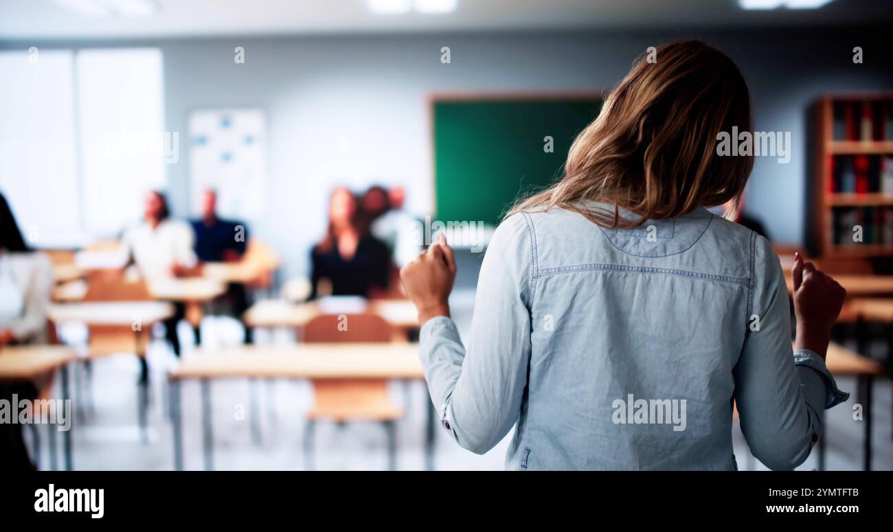 Professor Teacher Classroom Teaching Students. Education And Technology ...