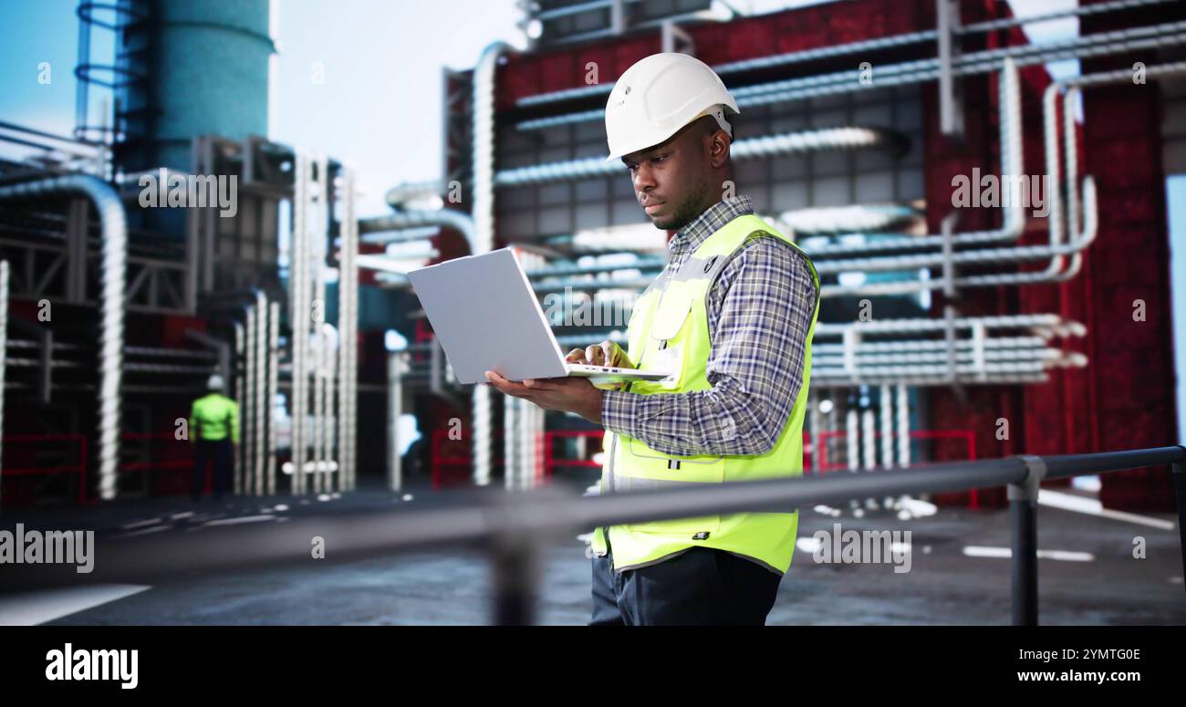 OSHA Inspection At Oil And Gas Refinery Plant Stock Photo - Alamy