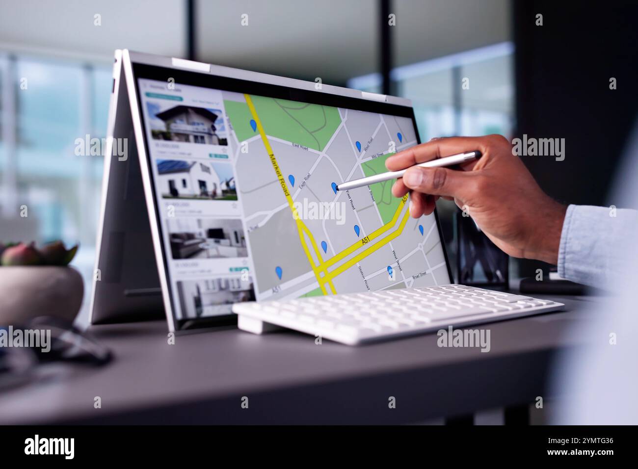 African American Web Developer Programmer. Coding Software Stock Photo ...