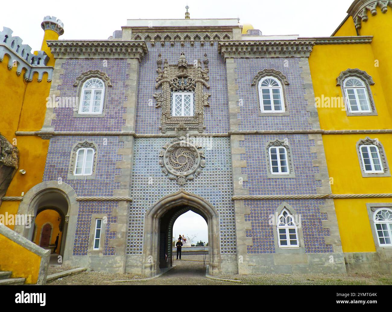 Neo Manueline Facade of Pena Palace, an Impressive UNESCO World ...