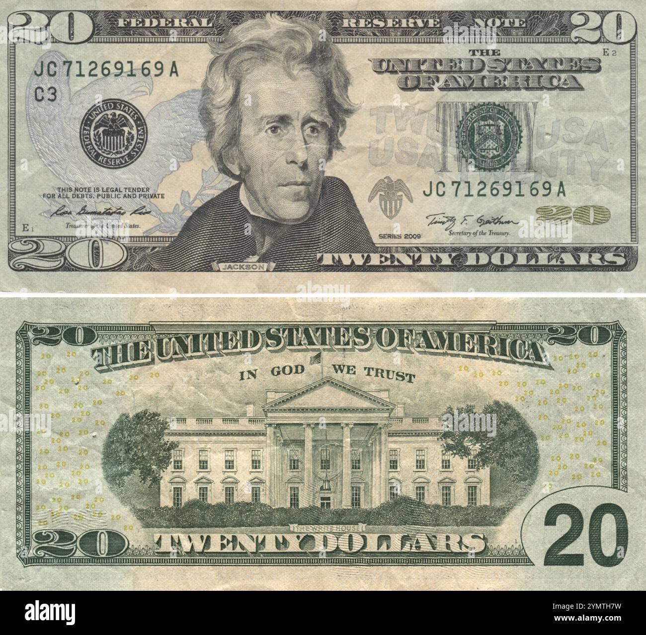 Series E 20 Dollar Bill