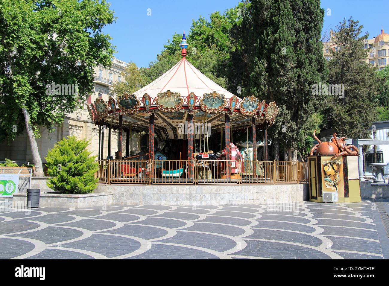 A carousel located in the city center of Baku Stock Photo - Alamy