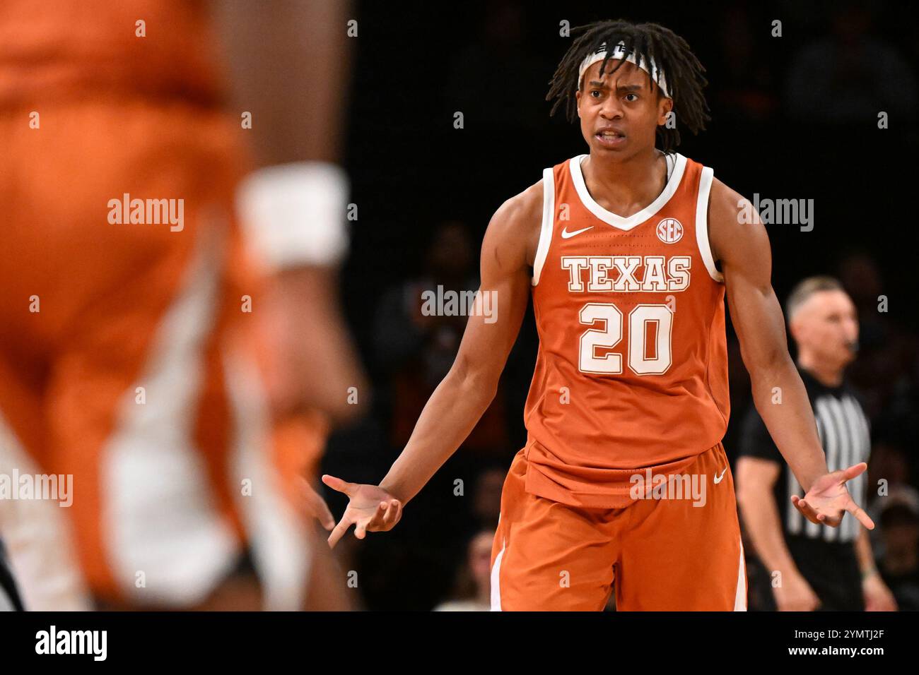Brooklyn, New York, USA. 23rd Nov, 2024. TRE JOHNSON 20 G OF THE TEXAS ...
