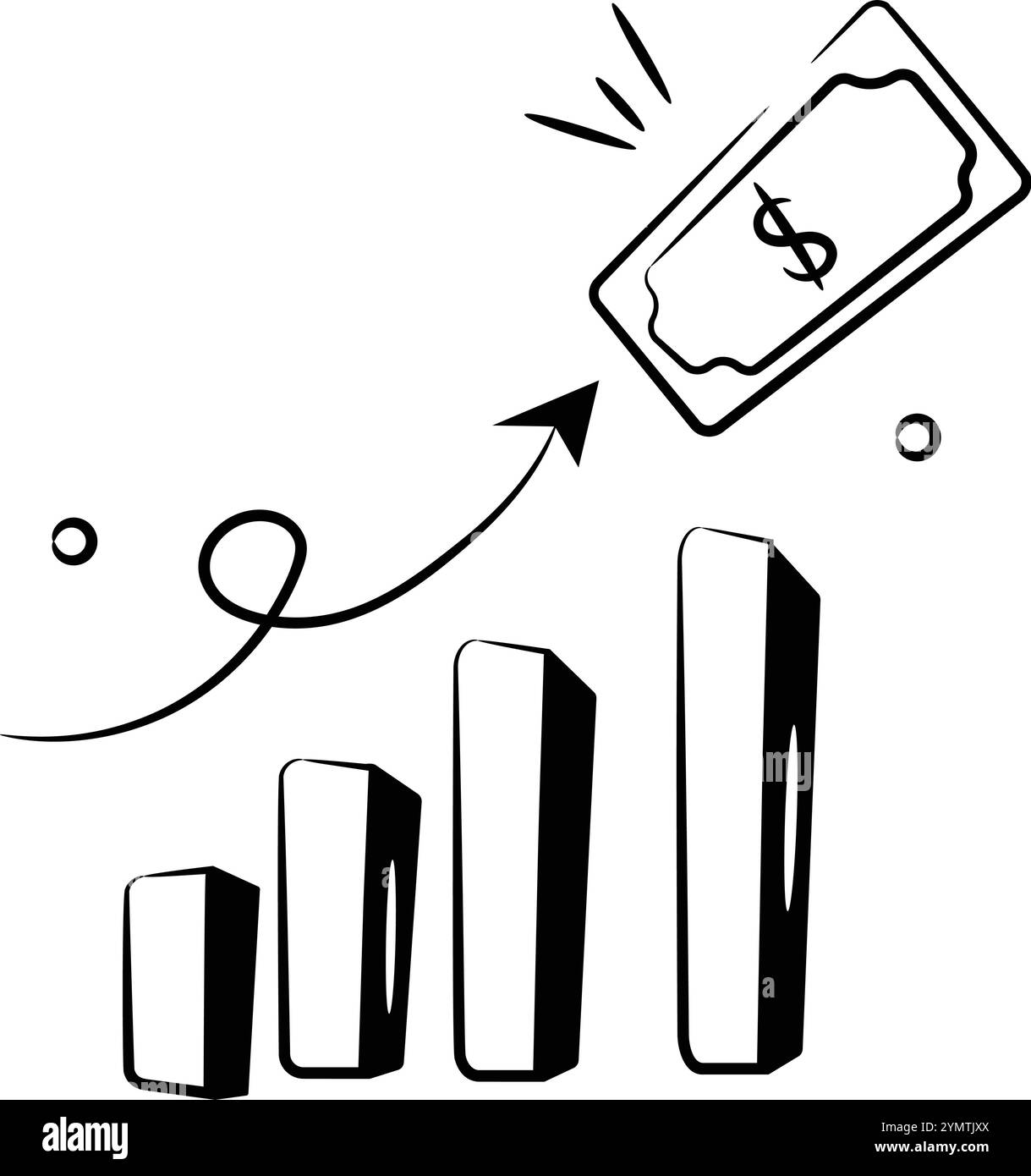 Professional growth vector vectors Black and White Stock Photos ...