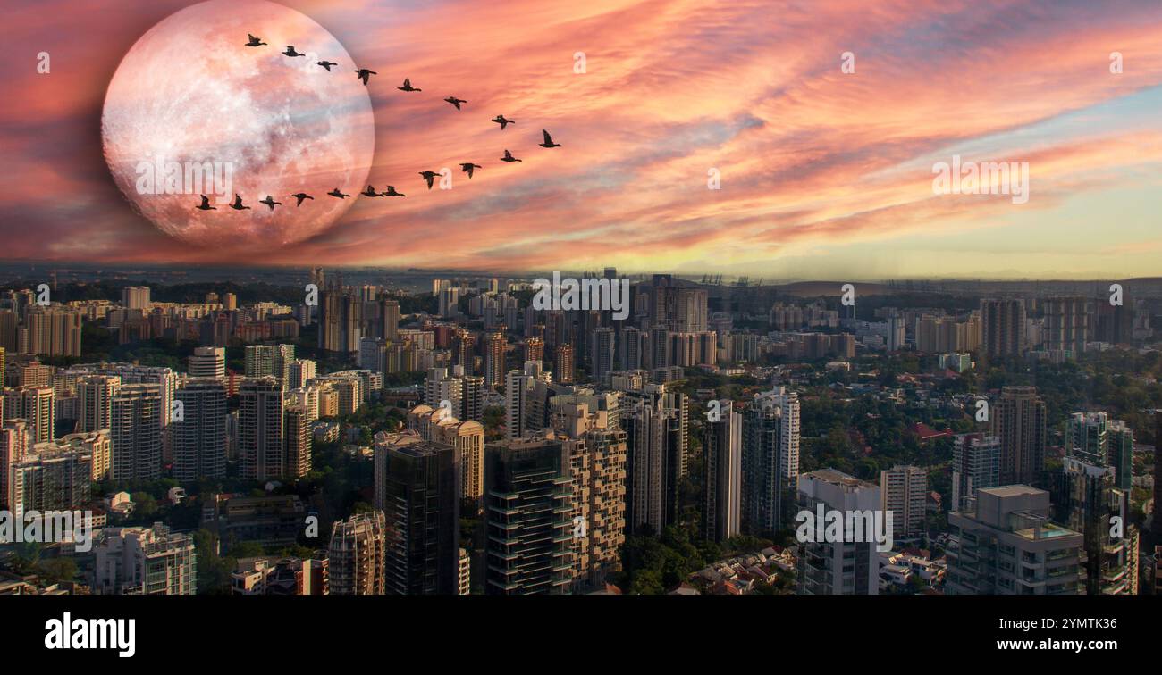 Full moon clouds in front hi-res stock photography and images - Alamy