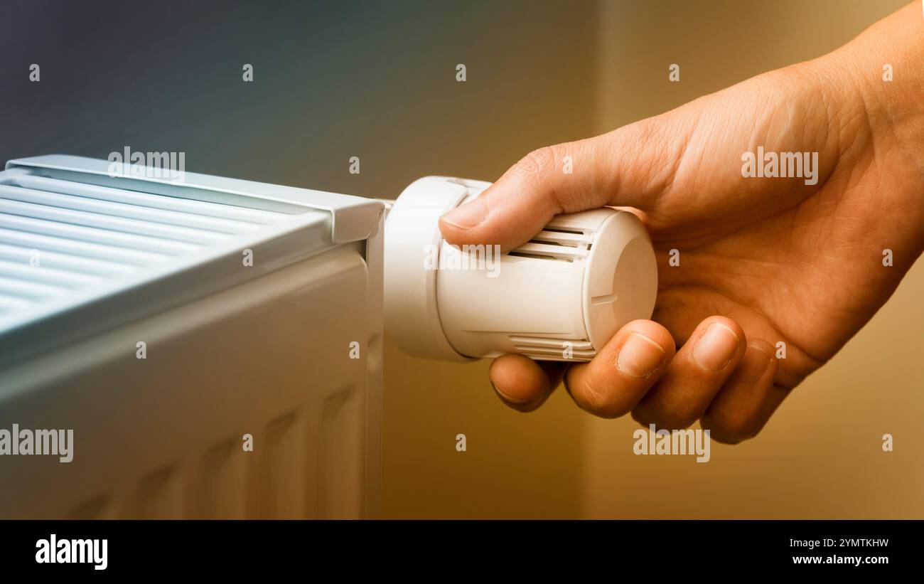Saving heating radiator thermostat hi-res stock photography and images ...