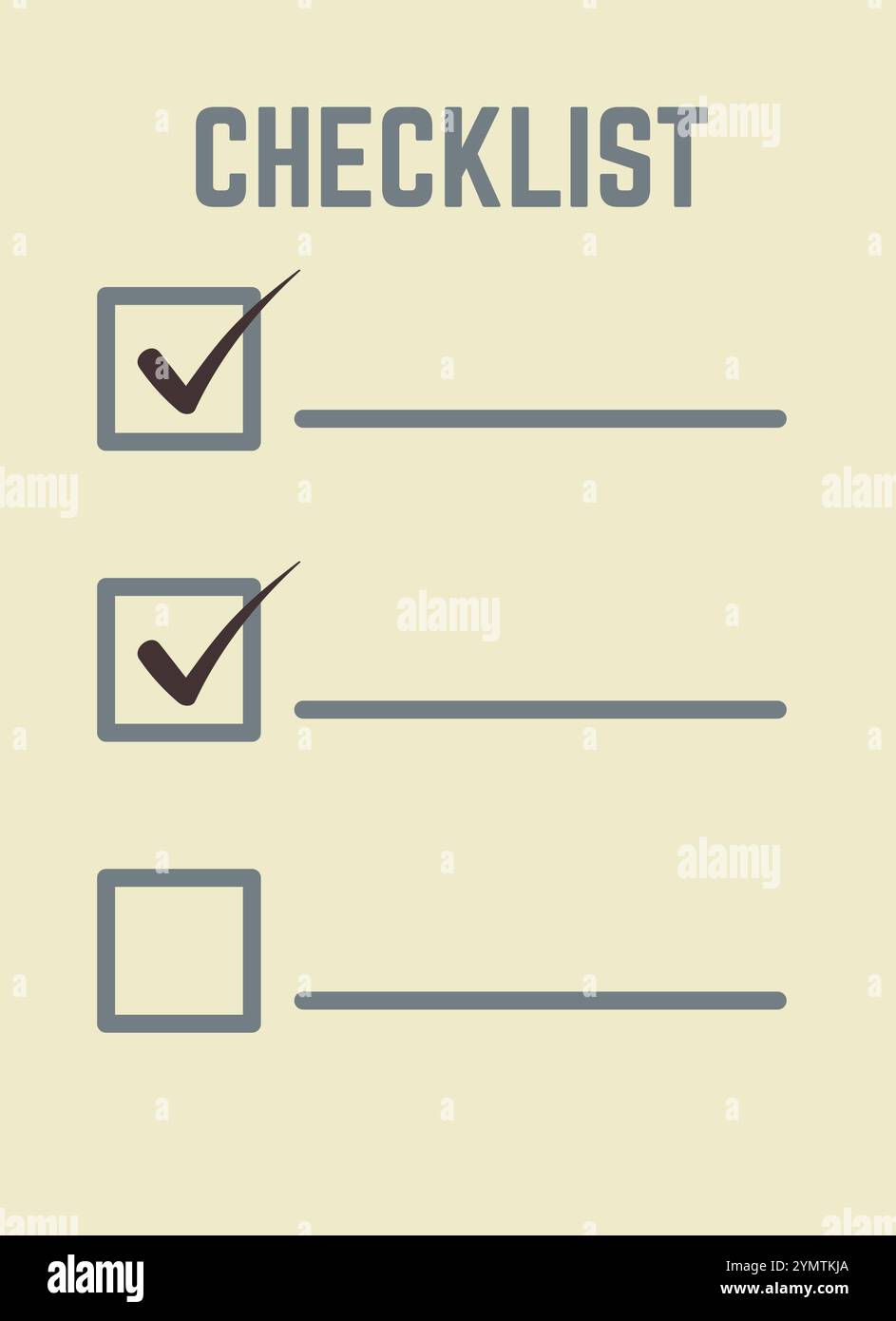 Checklist color icon. To-do list paper with checkmarks Stock Vector ...